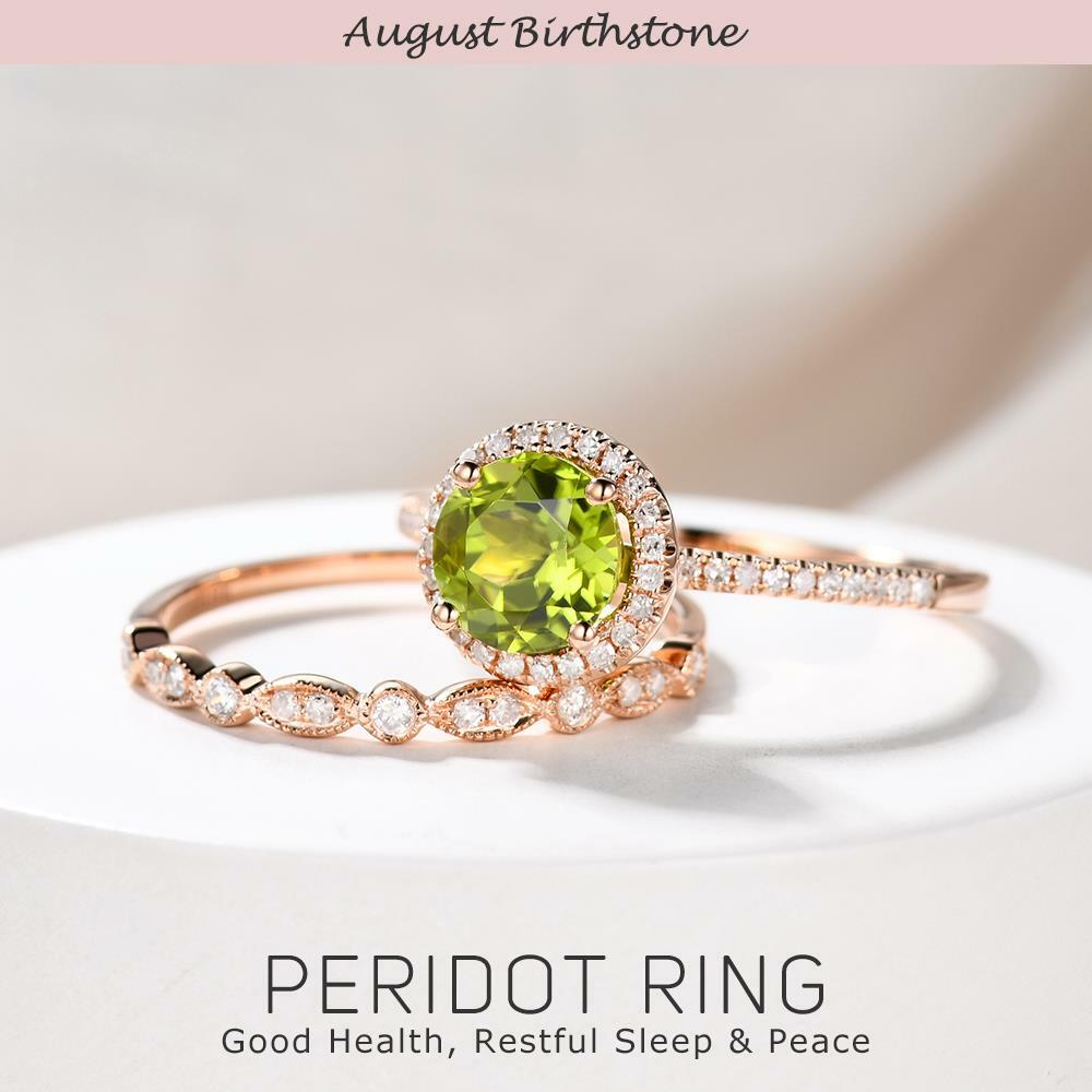 Peridot Engagement Rings,August Birthstone Rings | BBBGEM
